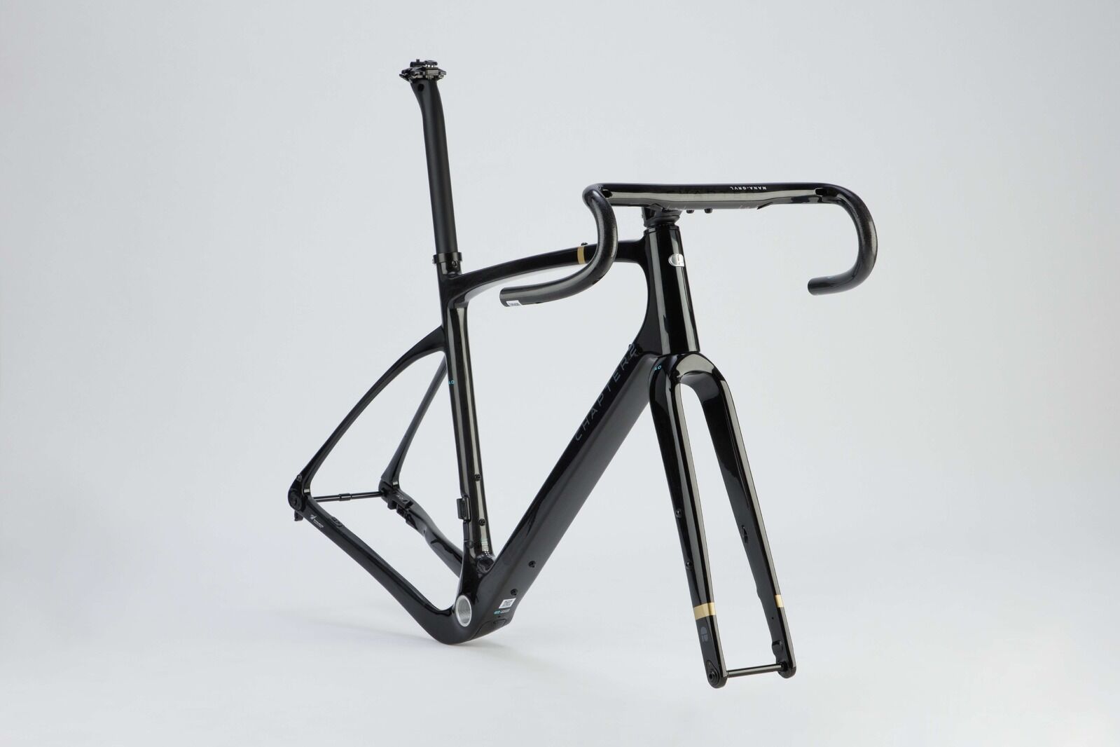 Chapter2 AO Disc Frameset - Black + UD w/Gold (Koura)